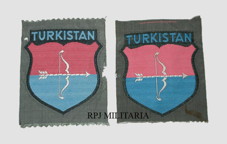 Turkestan Foreign Legion Sleeve Shield - TR BADGES & INSIGNIA - World ...