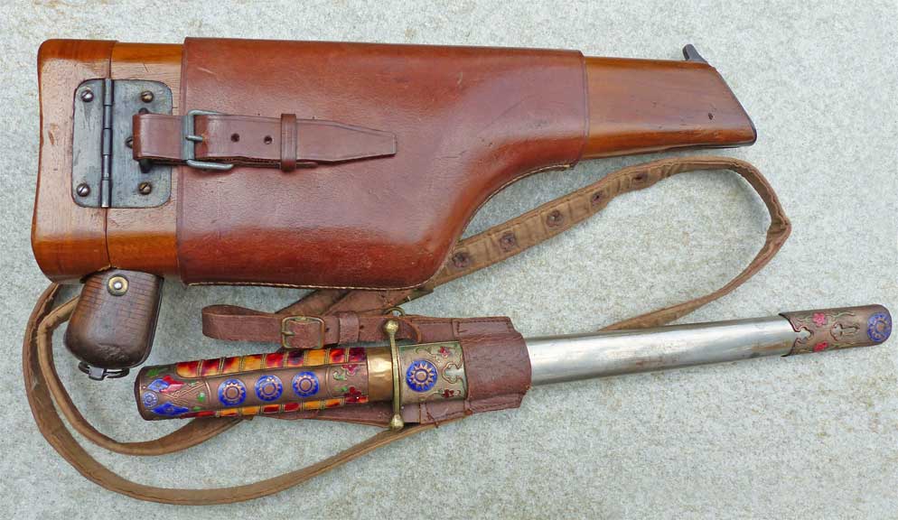 Shanghai Police Bolo Mauser and Chinese Enameled Dagger - CHINA - World ...