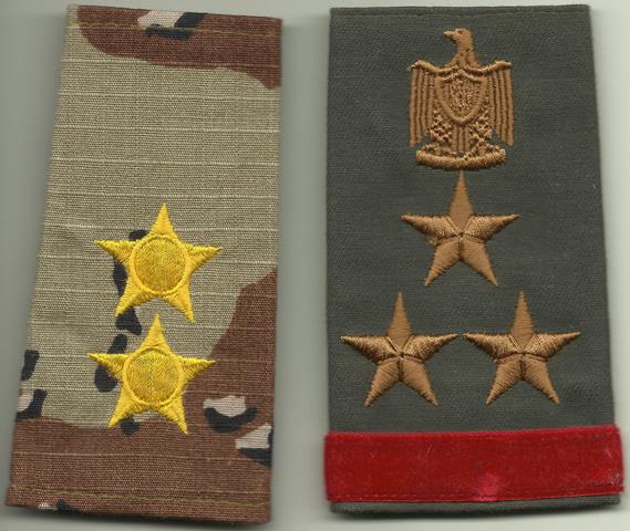 Rank Shoulder Boards - MIDDLE EAST - World Militaria Forum
