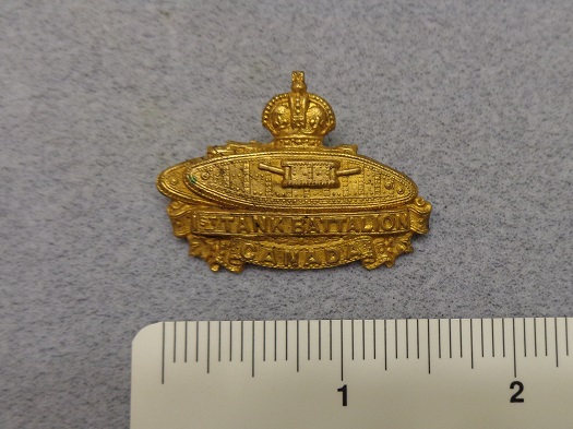 1st Canadian Tank Battalion Officer's Collar Badge - CANADA - World ...