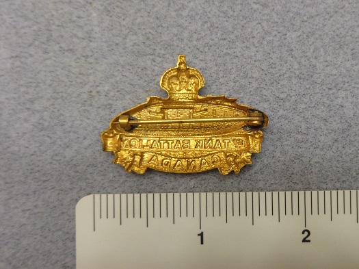 1st Canadian Tank Battalion Officer's Collar Badge - CANADA - World ...