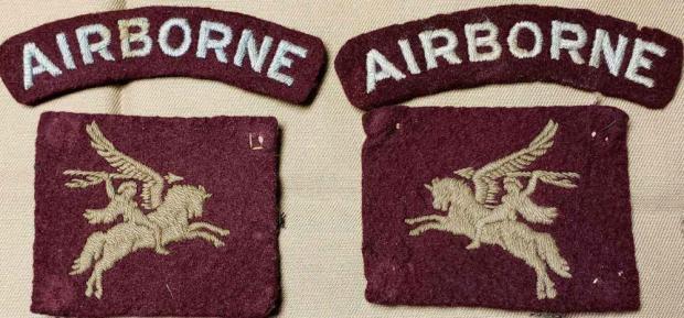 British Airborne Cloth Insignia from WWII - Uniforms, Insignia ...