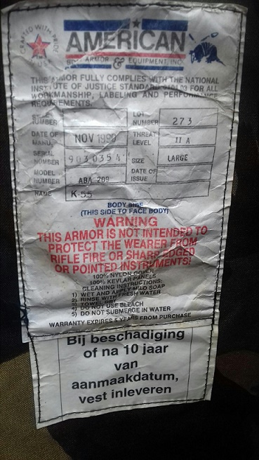 ABA body army dutch army used UNPROFOR/Cambodia - THE NETHERLANDS ...