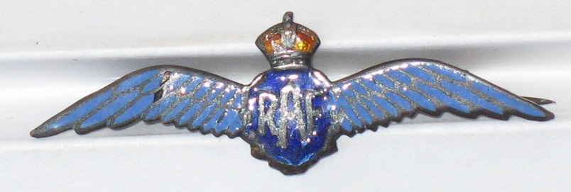 Royal Air Force Enamel & Sterling Pin - Uniforms, Insignia, Equipment ...