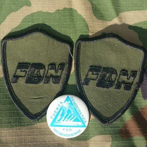 FDN Contra Patches and Pin - CENTRAL & SOUTH AMERICA - World Militaria ...