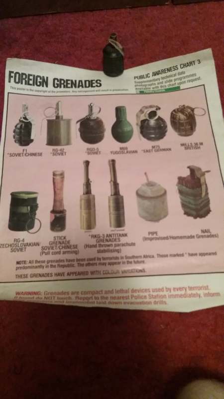 Rhodesian Public Awareness Terrorist weapons posters - ALL AFRICAN ...