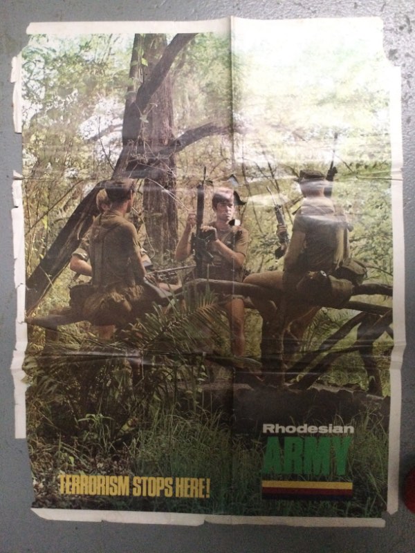 Rhodesian Public Awareness Terrorist weapons posters - ALL AFRICAN ...