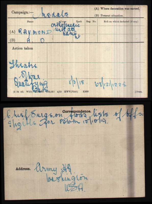 WW1 Era 'B.W.M.' To U.S. Army 1st Lieutenant, Presented Named - or ...