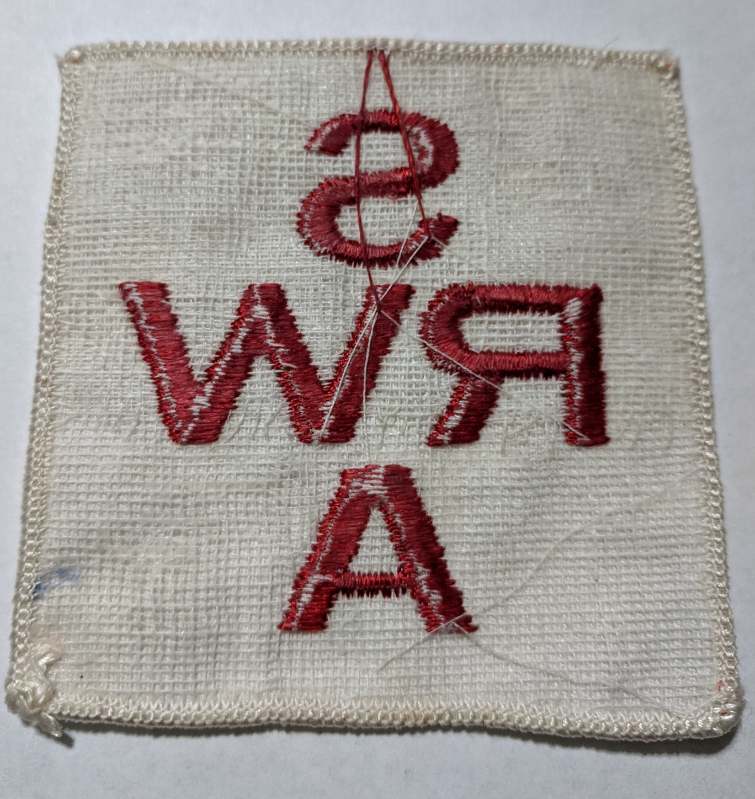 Square white cloth patch with SA RW - CAN YOU IDENTIFY THIS? - World ...