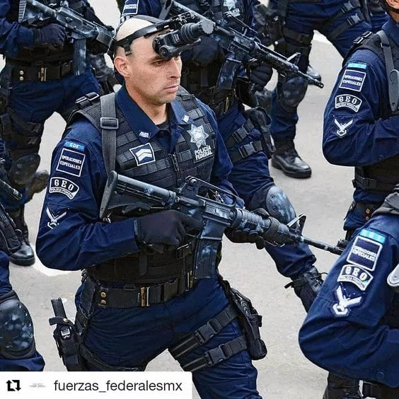 Mexican Federal Police Special Operations Group Shirt - CENTRAL & SOUTH ...