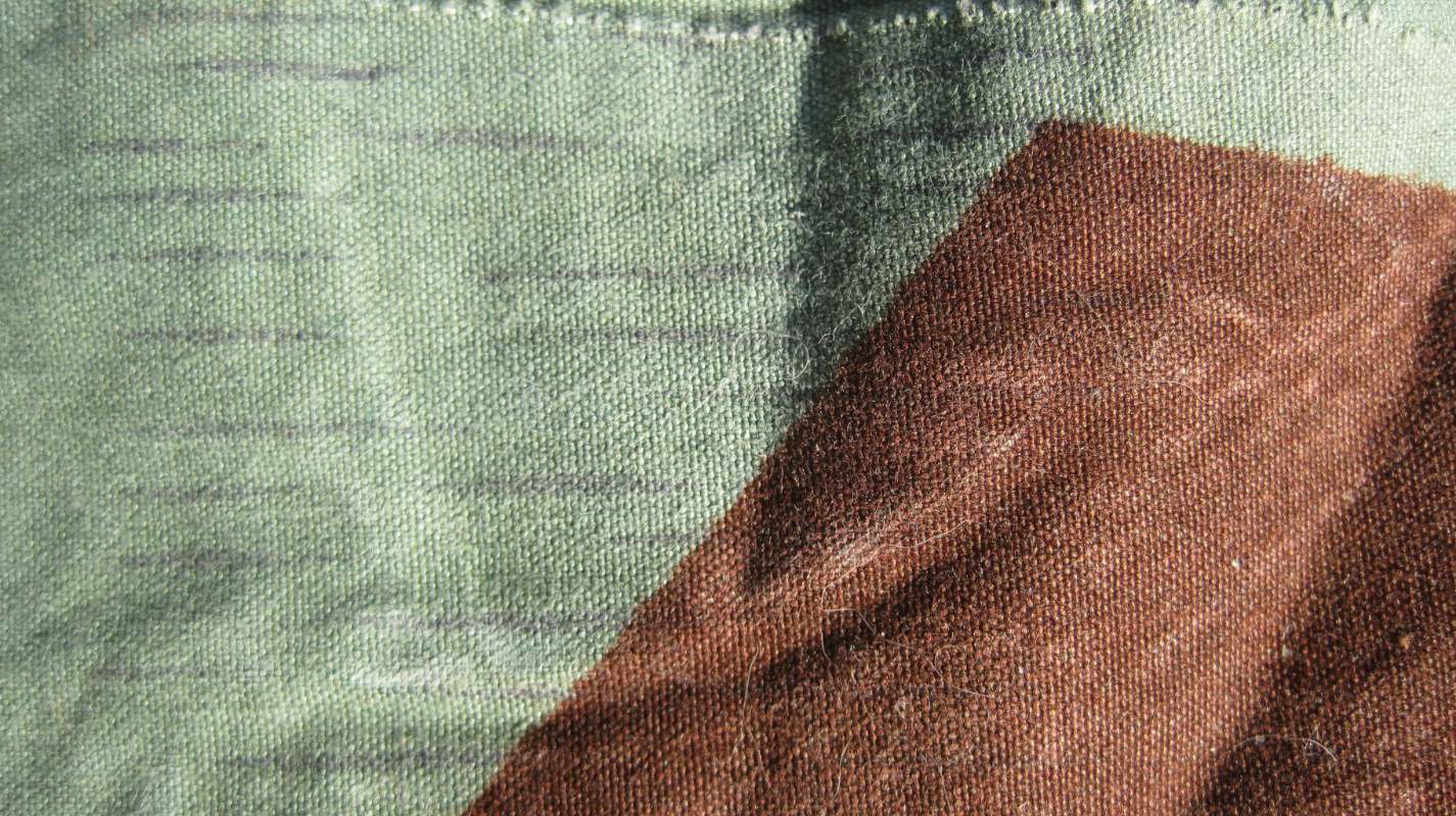 Odd camouflage patch from Belgian Brushstroke camouflaged overtrousers ...