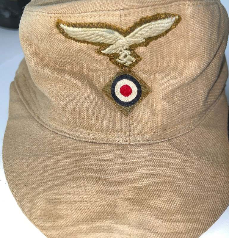 old trunk full German hats & helmets - TR CLOTH HEADGEAR - World ...