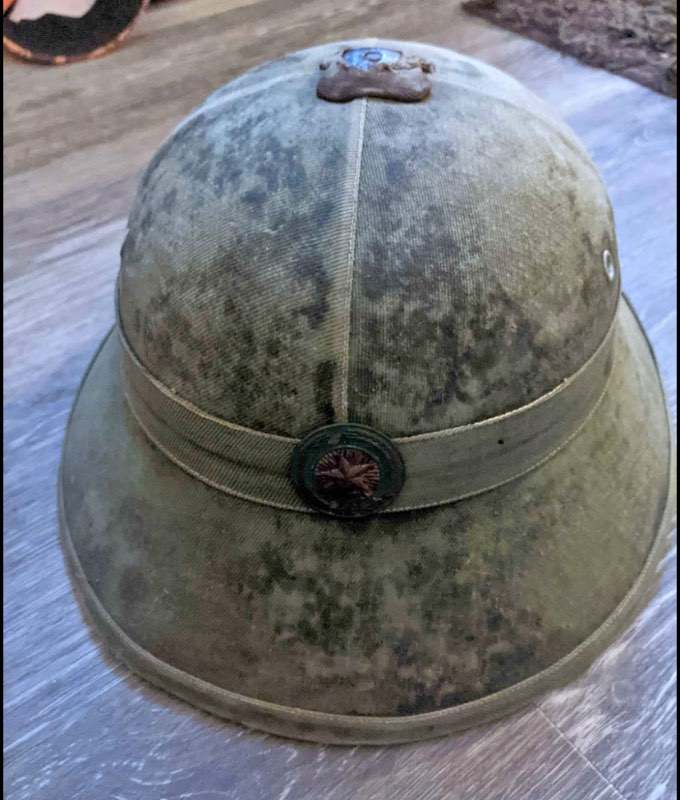 Pith helmet original or post war - NVA/VC HELMETS & HEADGEAR - World ...