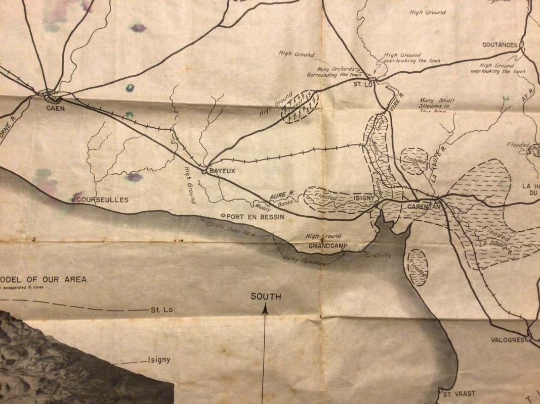 WWII Normandy Map - FRANCE - World Militaria Forum