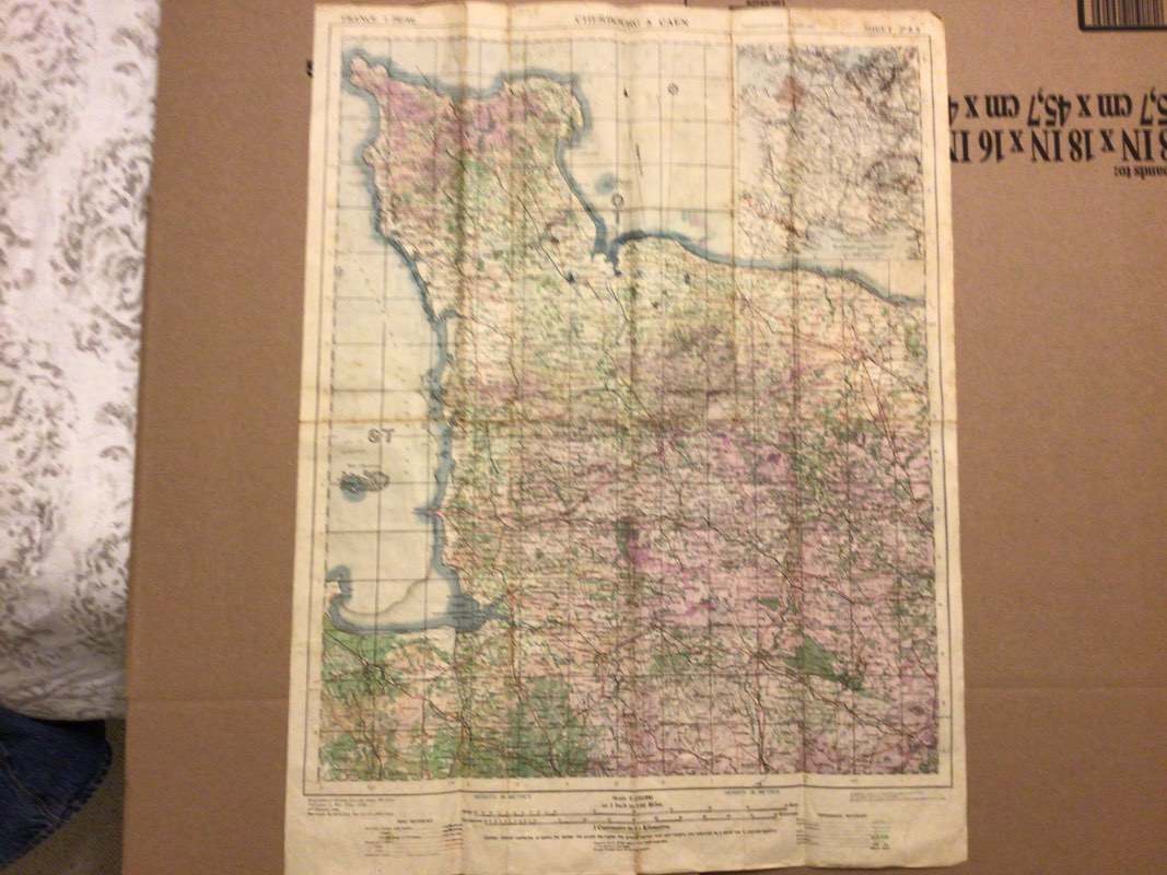 WWII Normandy Map - FRANCE - World Militaria Forum