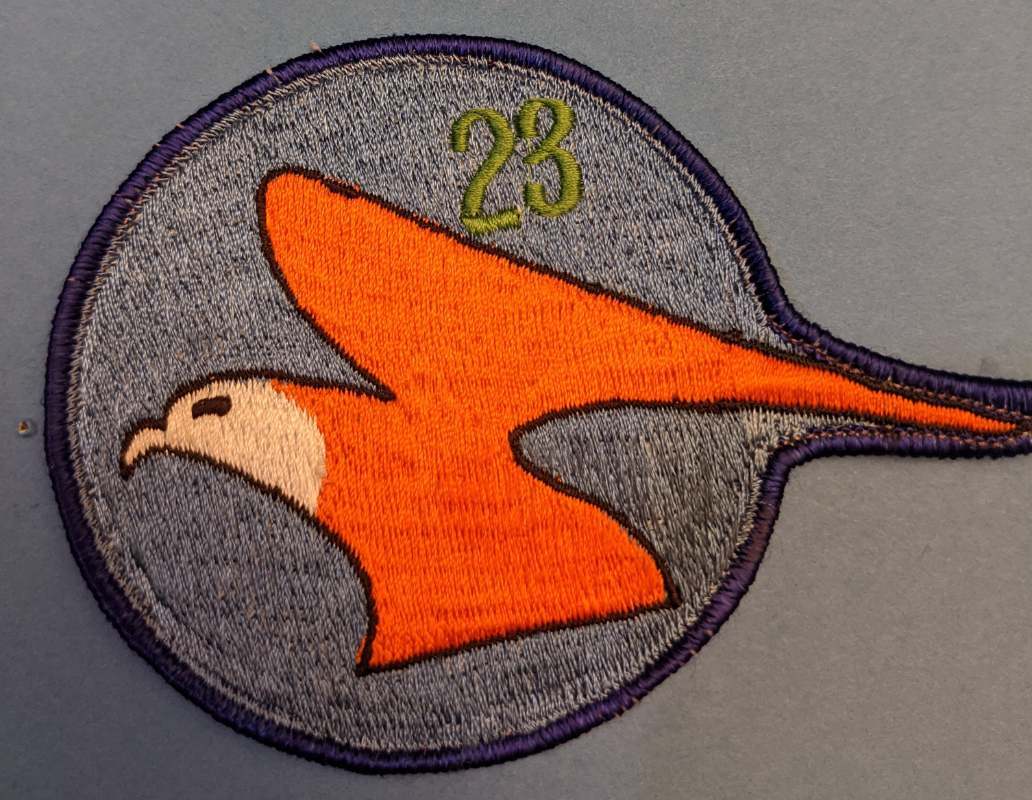 Need ID for patch with bird and number 23 - CAN YOU IDENTIFY THIS ...