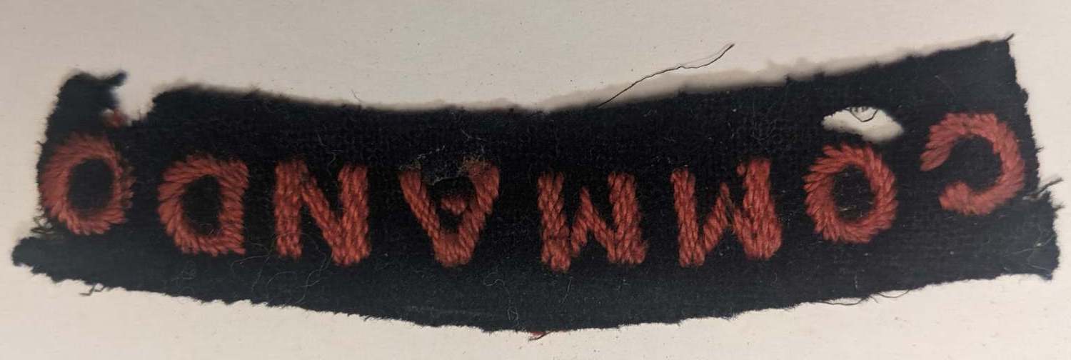 ID´d: British Commando Tab - CAN YOU IDENTIFY THIS? - World Militaria Forum