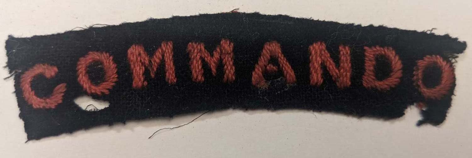 ID´d: British Commando Tab - CAN YOU IDENTIFY THIS? - World Militaria Forum