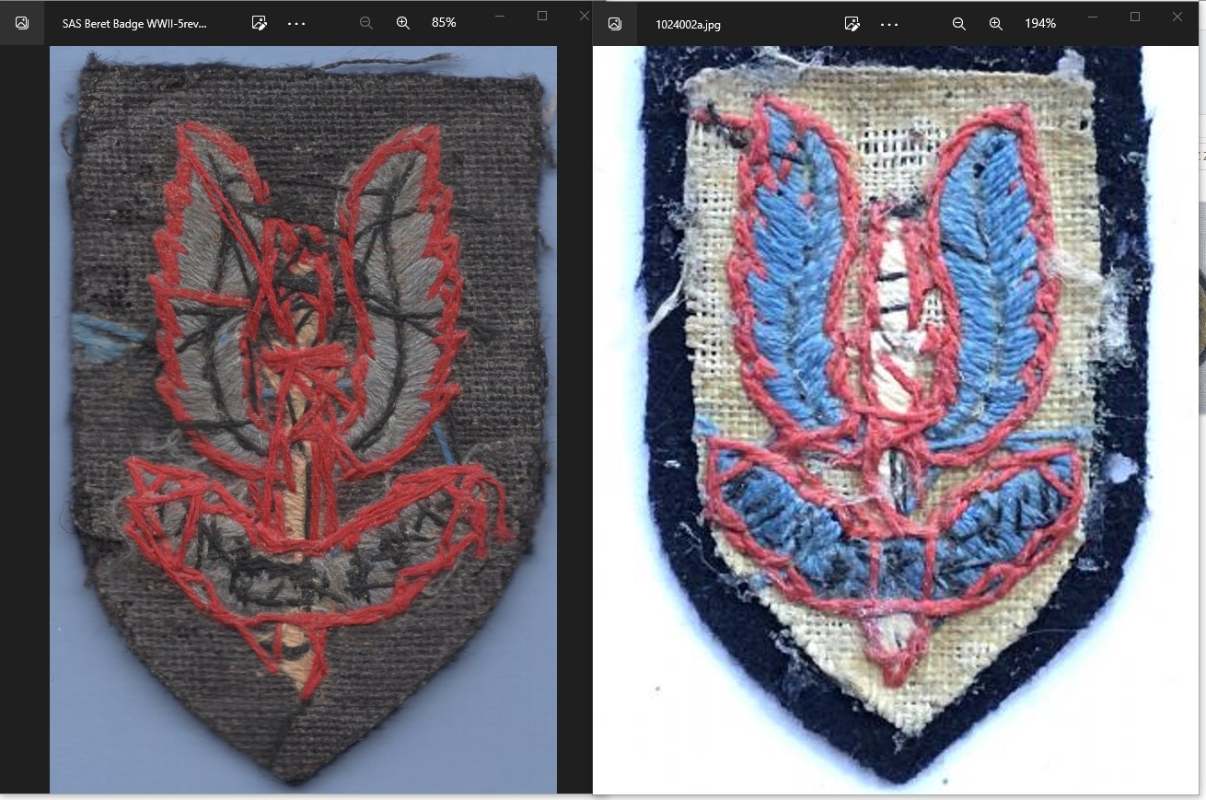 44 pattern SAS badge review - Uniforms, Insignia, Equipment & Medals ...