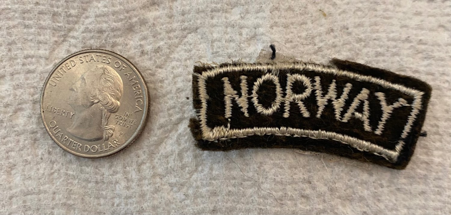 NORWAY tab patch - SCANDINAVIA - World Militaria Forum