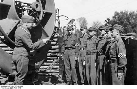 Hitler Youth flak helpers with flak gun. - TR PHOTOS & EPHEMERA - World ...