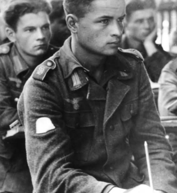 White Grossdeutschland Stahlhelm Patch On Sleeve Of Uniform - TR BADGES ...