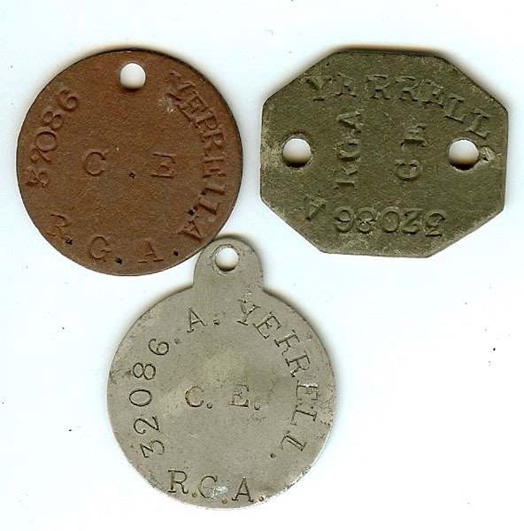 British Great War Identity Tags. - The Army - World Militaria Forum