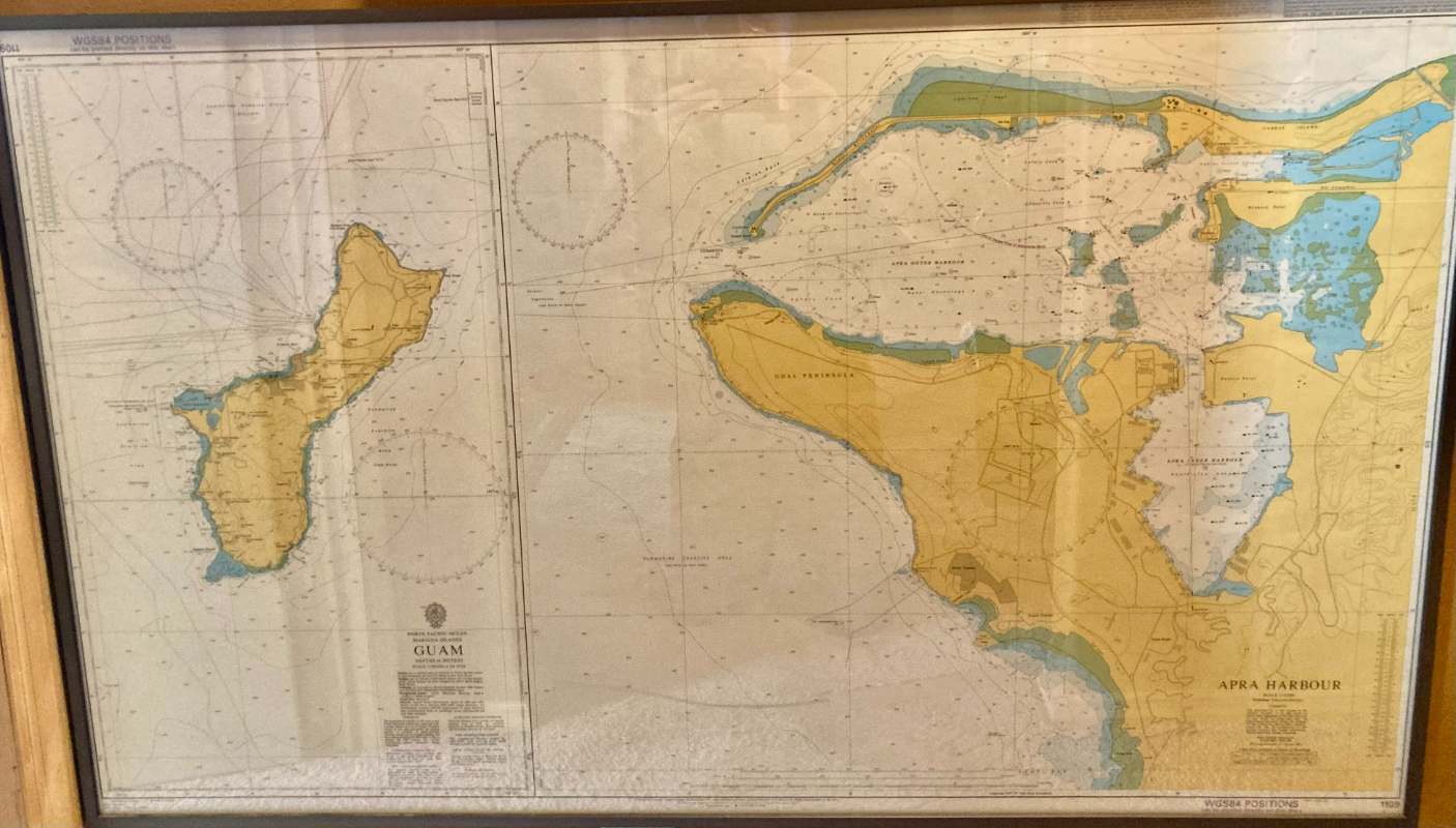 Sort of modern British Navy chart of Guam - The Navy & Marines - World ...
