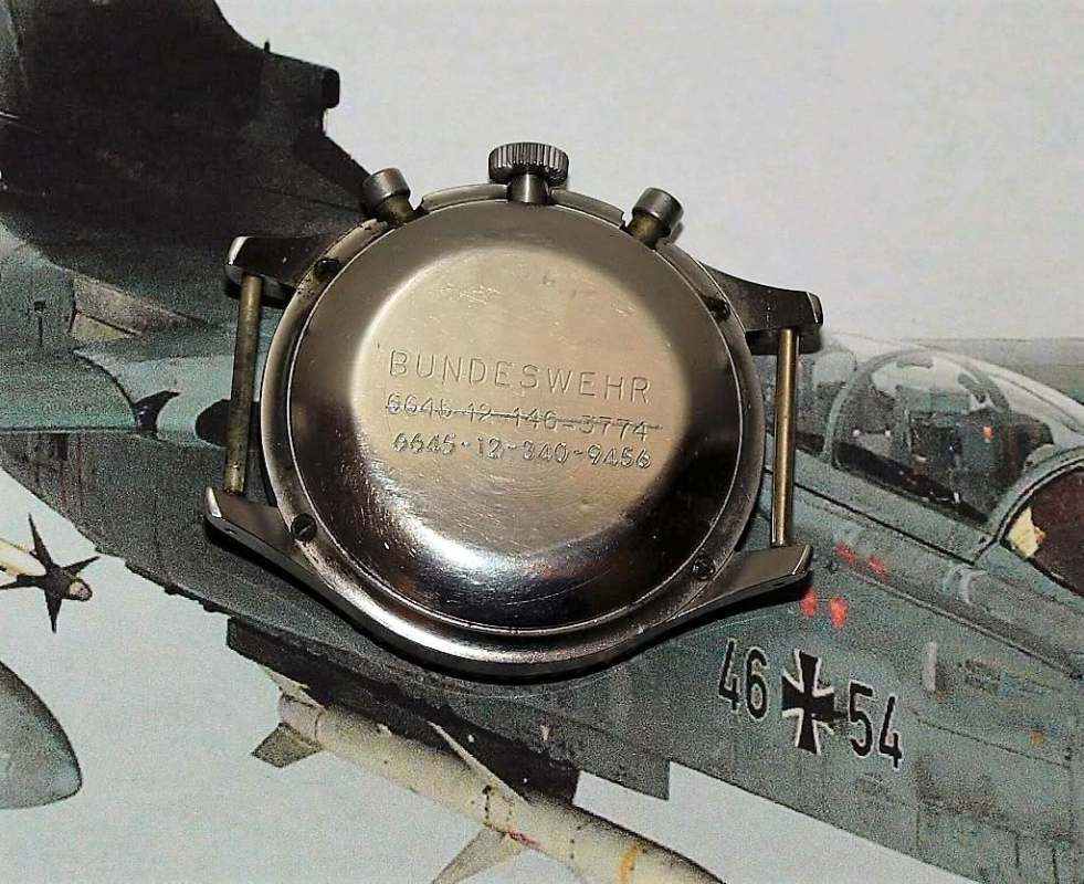 Bund German Airforce navigation kit with Heuer Bund wristwatch ...