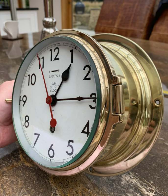 British Navy Elliott deck clock post WW2 - The Navy & Marines - World ...