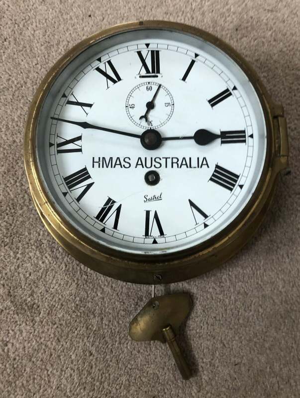 WW2 Sestrel Australian Navy Deck clock from the HMAS Australia II ...