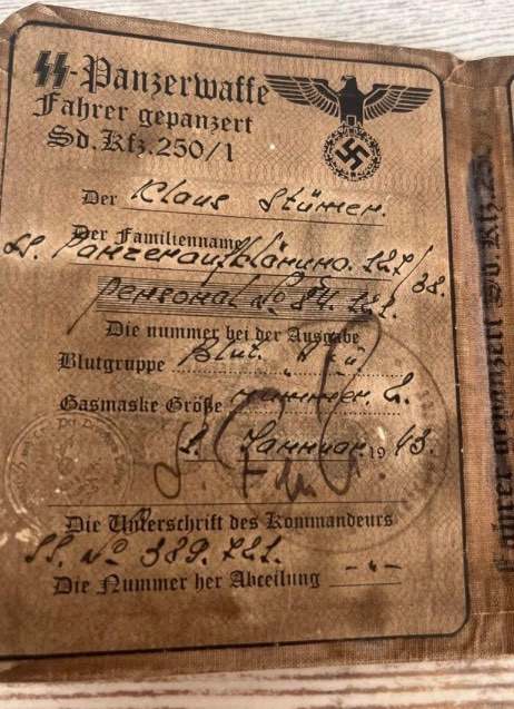SS Identification Booklet - THIRD REICH (1933 - 1945) - World Militaria ...