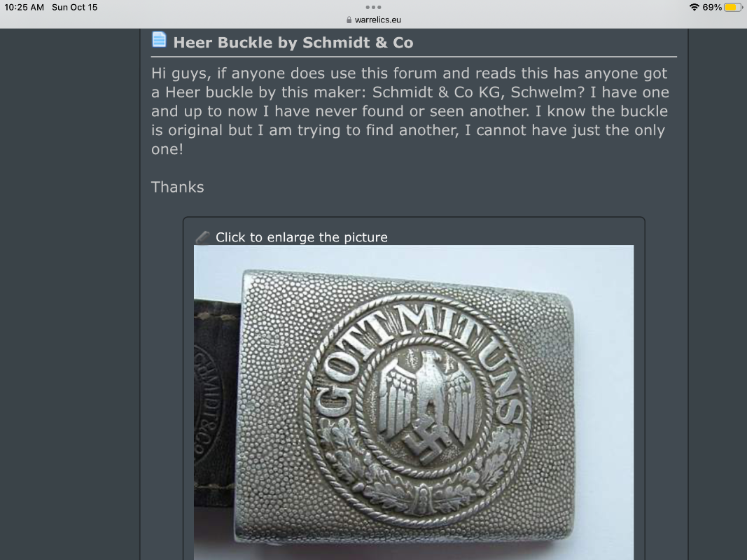 RARE MAKER! WWll German belt buckle maker Schmidt and Co. - LATEST ...