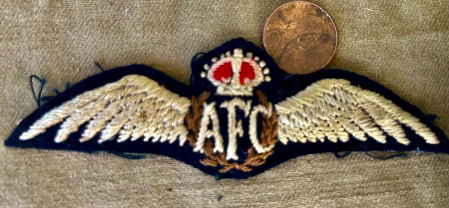 WWI Aussie AFC Pilot Wing with Red Crown 1917-18? - REAL, REPRO OR FAKE ...