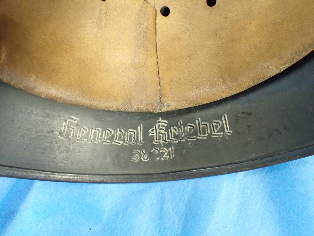 German General Knight's Cross Winner's Named Helmet - TR HELMETS ...