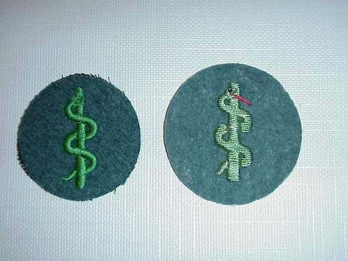 Medical patch - IMP-GER BADGES & INSIGNIA - World Militaria Forum
