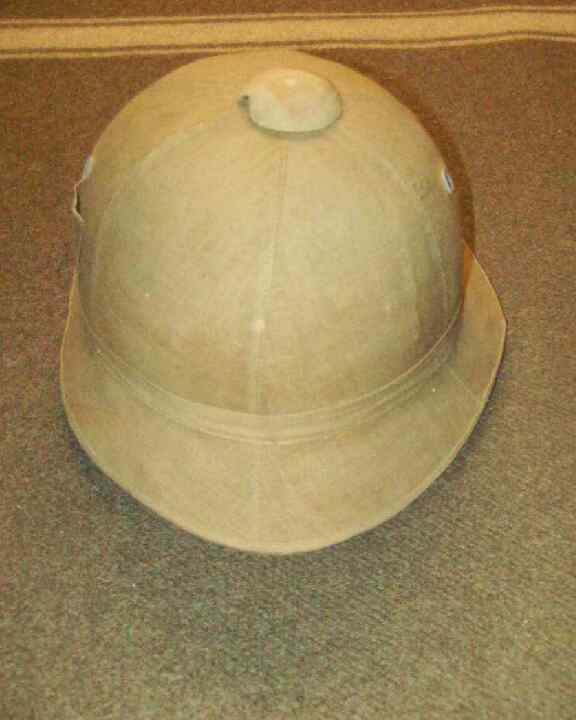 Pith Helmet and Goggles - TR CLOTH HEADGEAR - World Militaria Forum