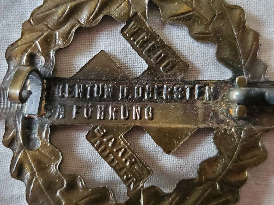 SA Sports Badge, Bronze - TR BADGES & INSIGNIA - World Militaria Forum