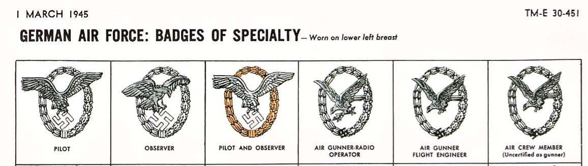 Cloth Insignia of the Luftwaffe - Page 2 - TR BADGES & INSIGNIA - World ...