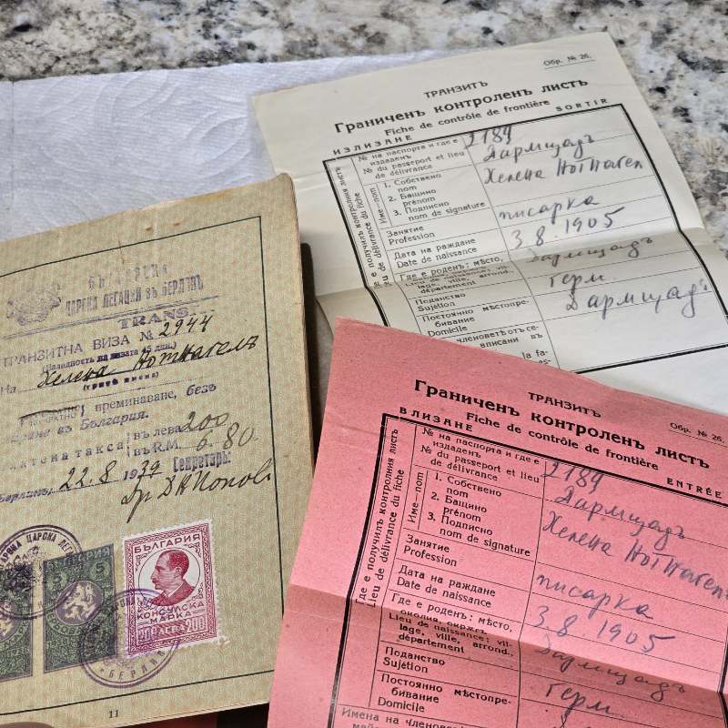 WWII era German Reispass for woman. Travelled to Turkey - TR PHOTOS ...