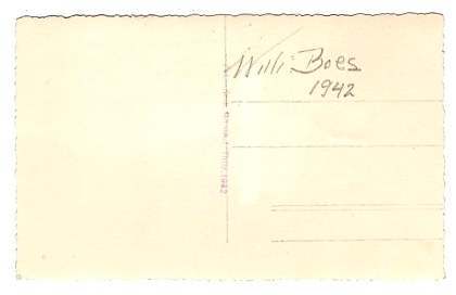 Period POSTCARD of Willi Boes. - TR PHOTOS & EPHEMERA - World Militaria ...
