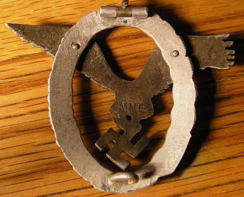 Luftwaffe Aluminum Pilots Badge - TR BADGES & INSIGNIA - World ...