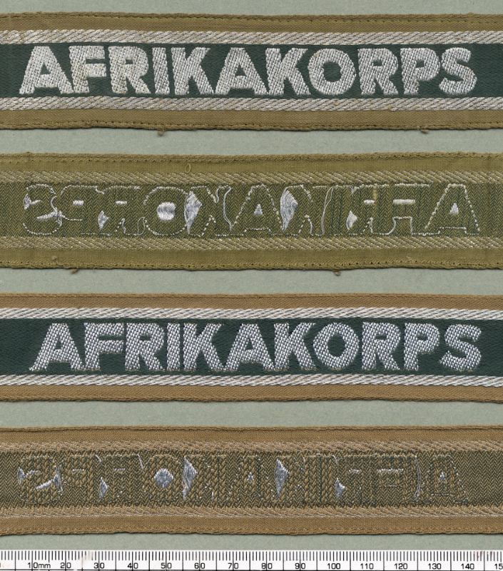 Afrikakorps Cuff Title - Real? - TR BADGES & INSIGNIA - World Militaria ...