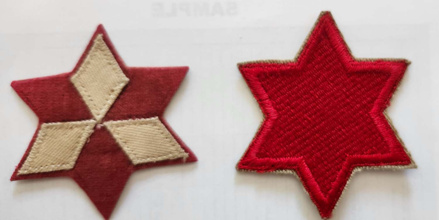 Unknown 6 Pointed Red star patch w/applied Design - CAN YOU IDENTIFY ...
